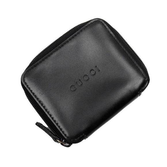 Gucci | Bags | Gucci Leather Coin Case Black | Poshmark